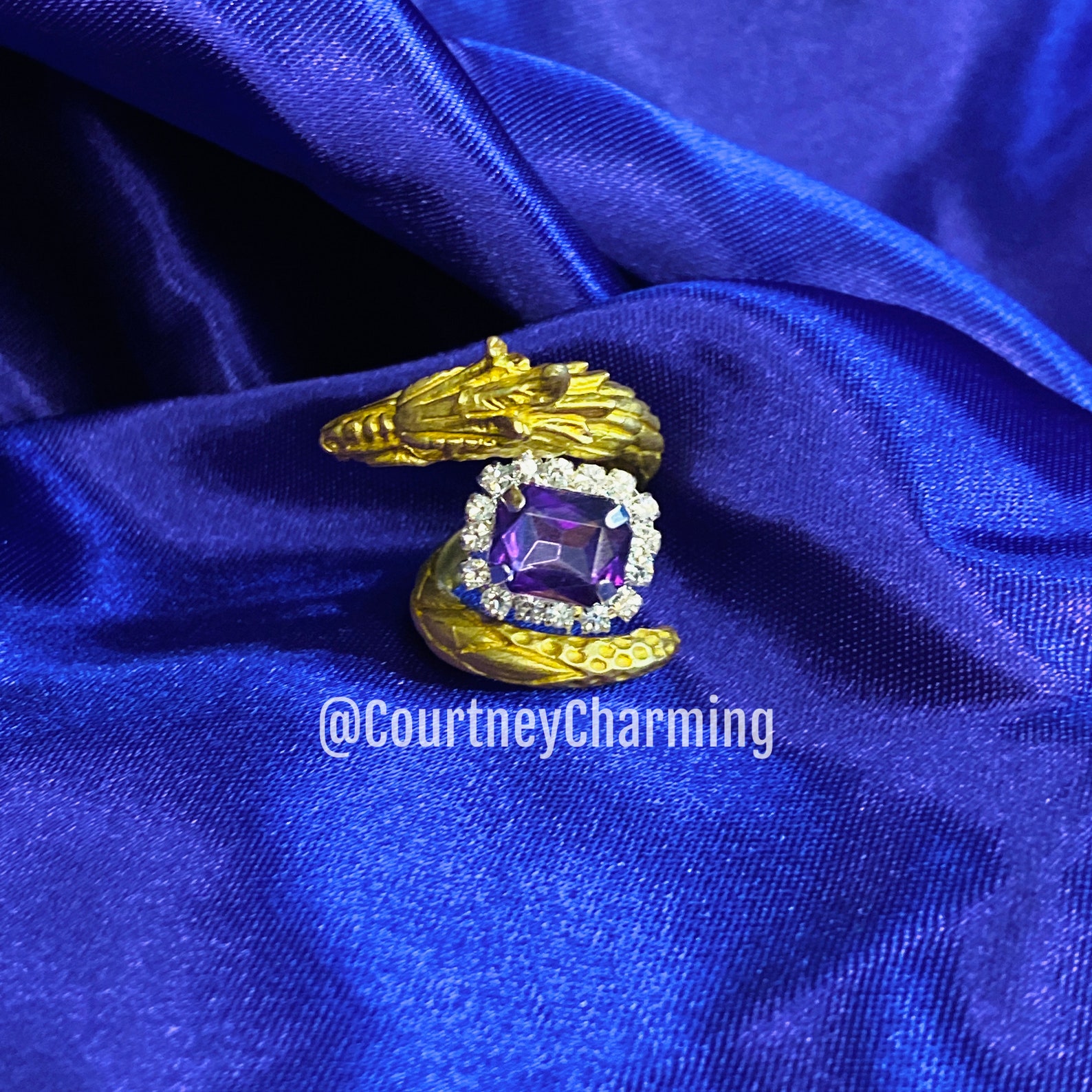 Mal Inspired Wedding Engagement Ring Descendants Dragon - Etsy