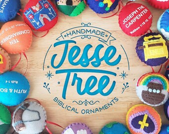 Felt Children's Jesse Tree Ornaments ~ Corresponds With the Jesus ...