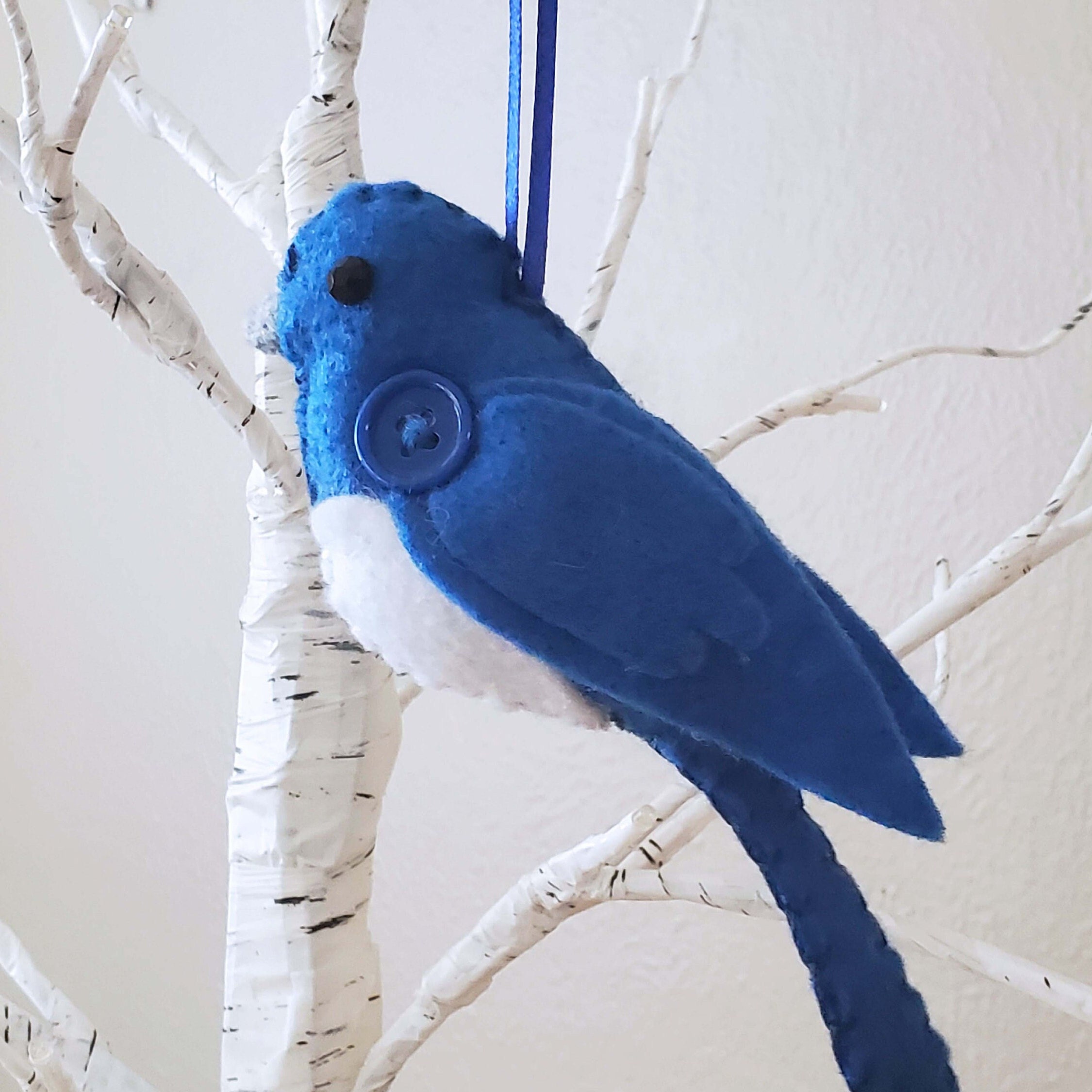 Felt Blue Bird - Etsy