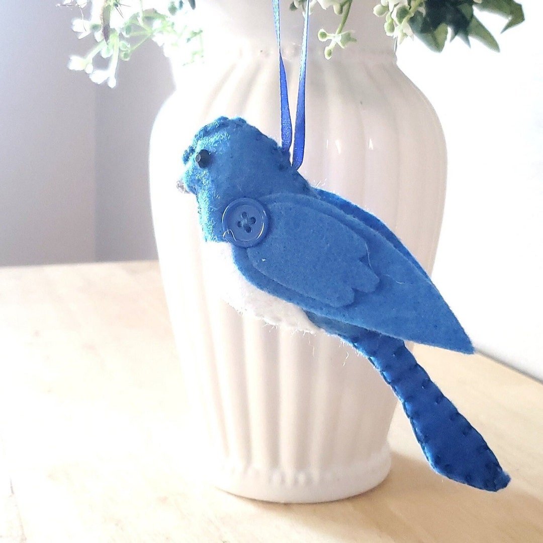 Felt Blue Bird - Etsy