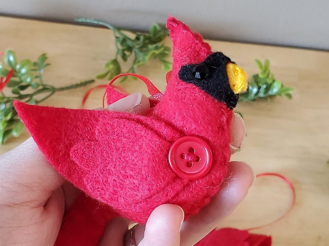 Felt Cardinal - Etsy