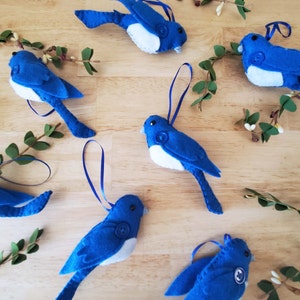 Felt Blue Bird - Etsy