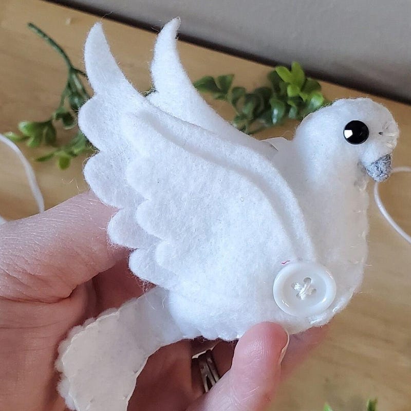 Felted Dove - Etsy