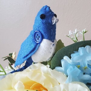 Felt Blue Bird - Etsy