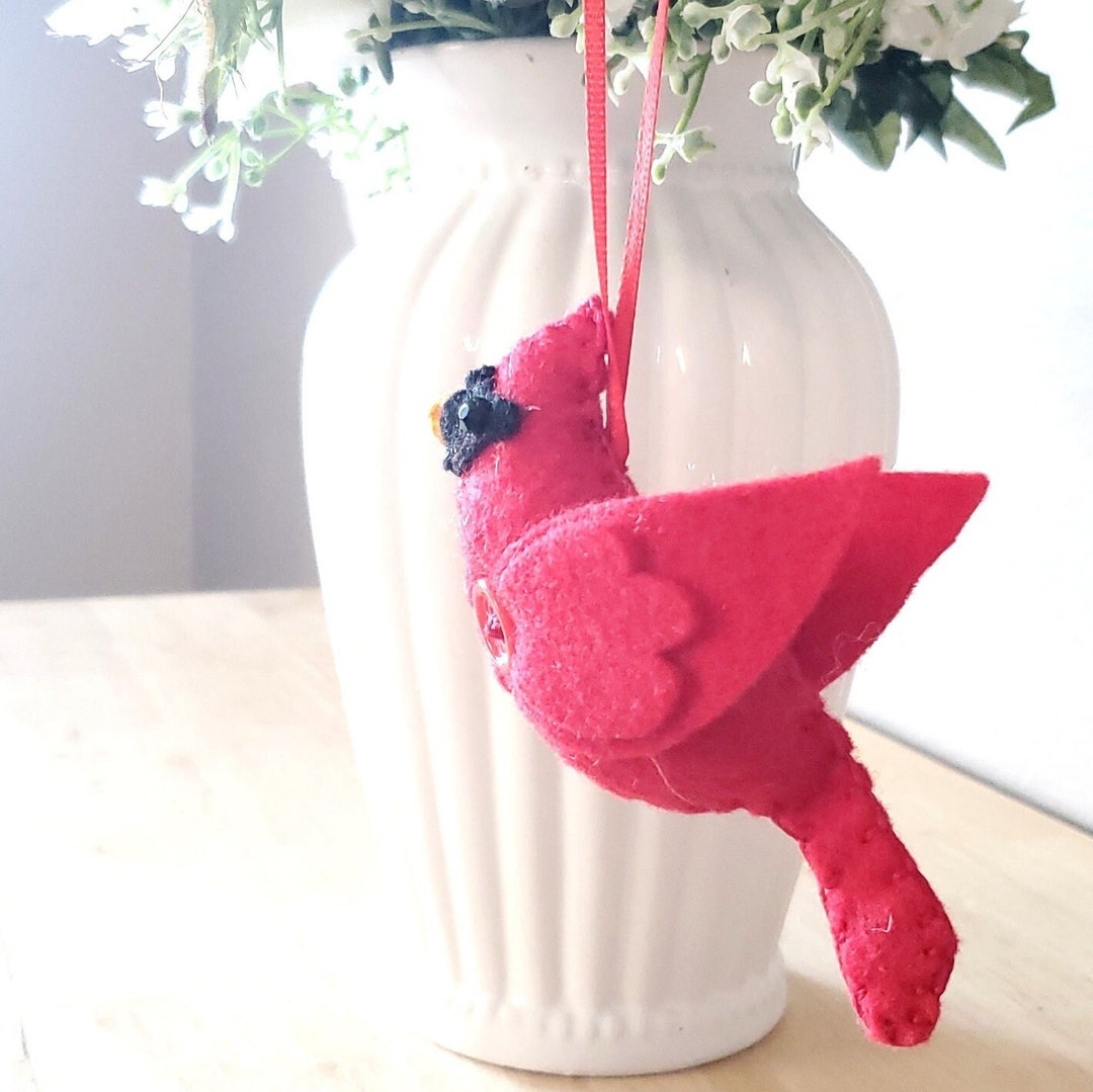 Felt Cardinal - Etsy