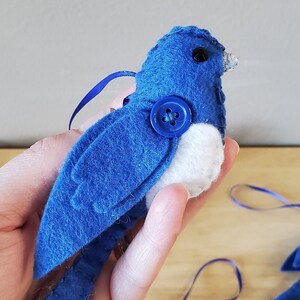 Felt Blue Bird - Etsy
