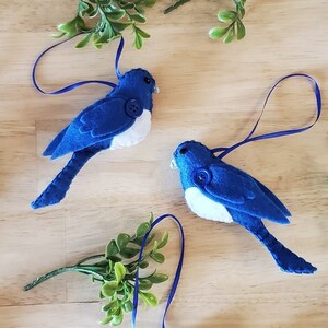 Felt Blue Bird - Etsy