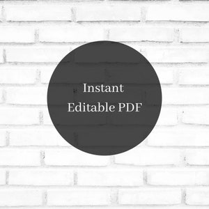 Vision Board Template Printable, Water Color Vision Board, Instant ...