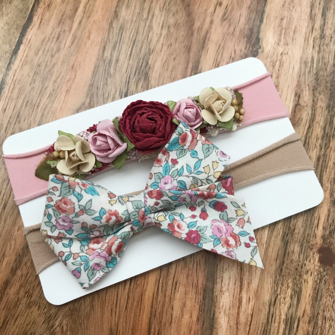 Baby Head Bands, Baby Headband Set, Handmade Baby Headbands, Bows for ...