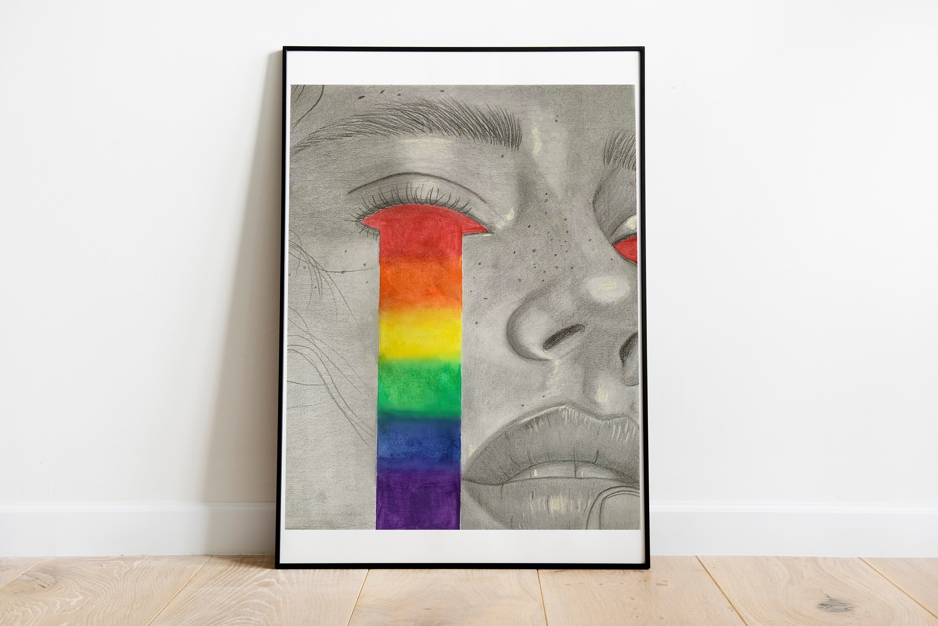 LGBTQ Pride Art Print LGBT Inspired Home Decor Wall Art - Etsy Polska