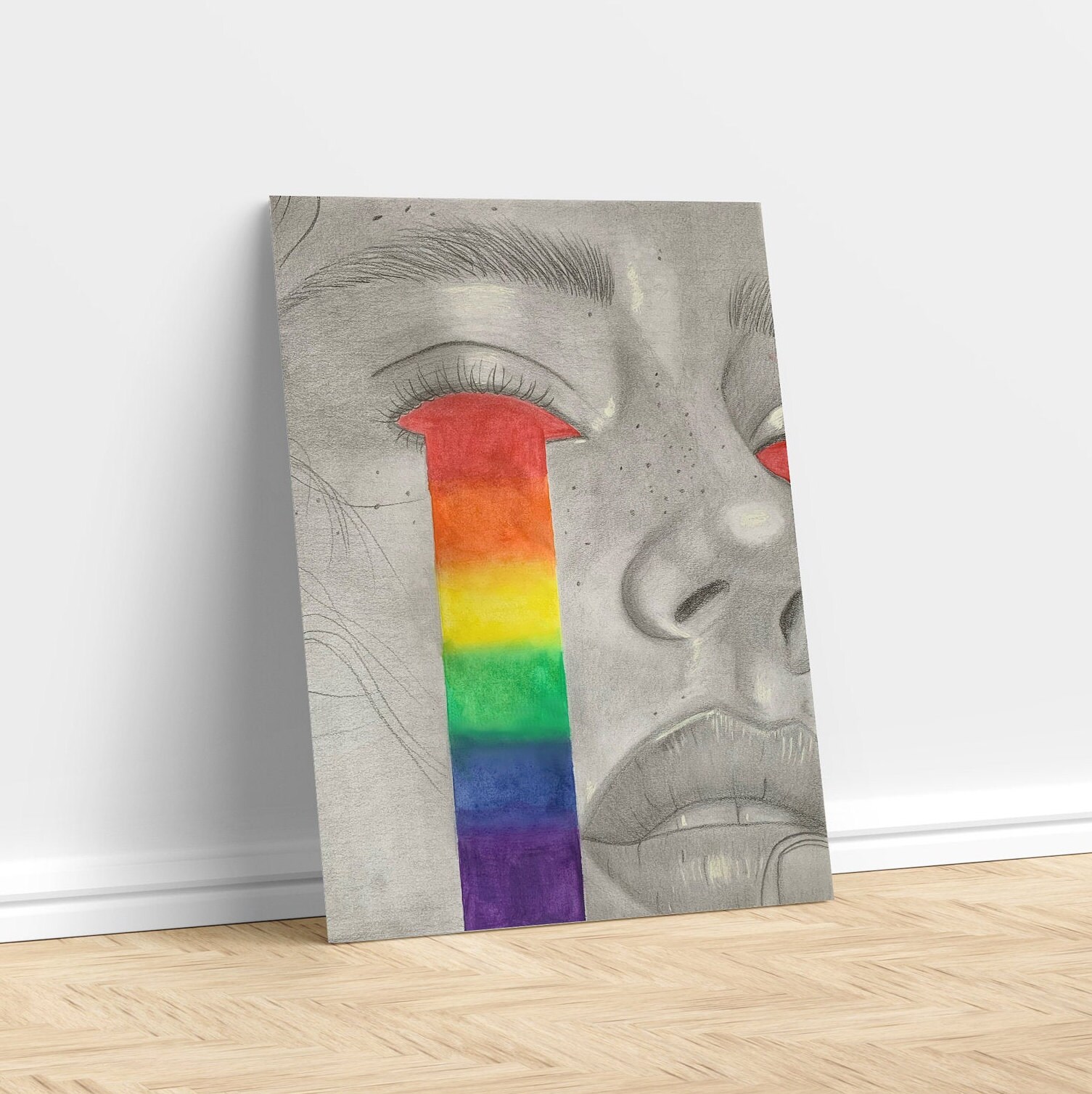LGBTQ Pride Art Print LGBT Inspired Home Decor Wall Art - Etsy Polska