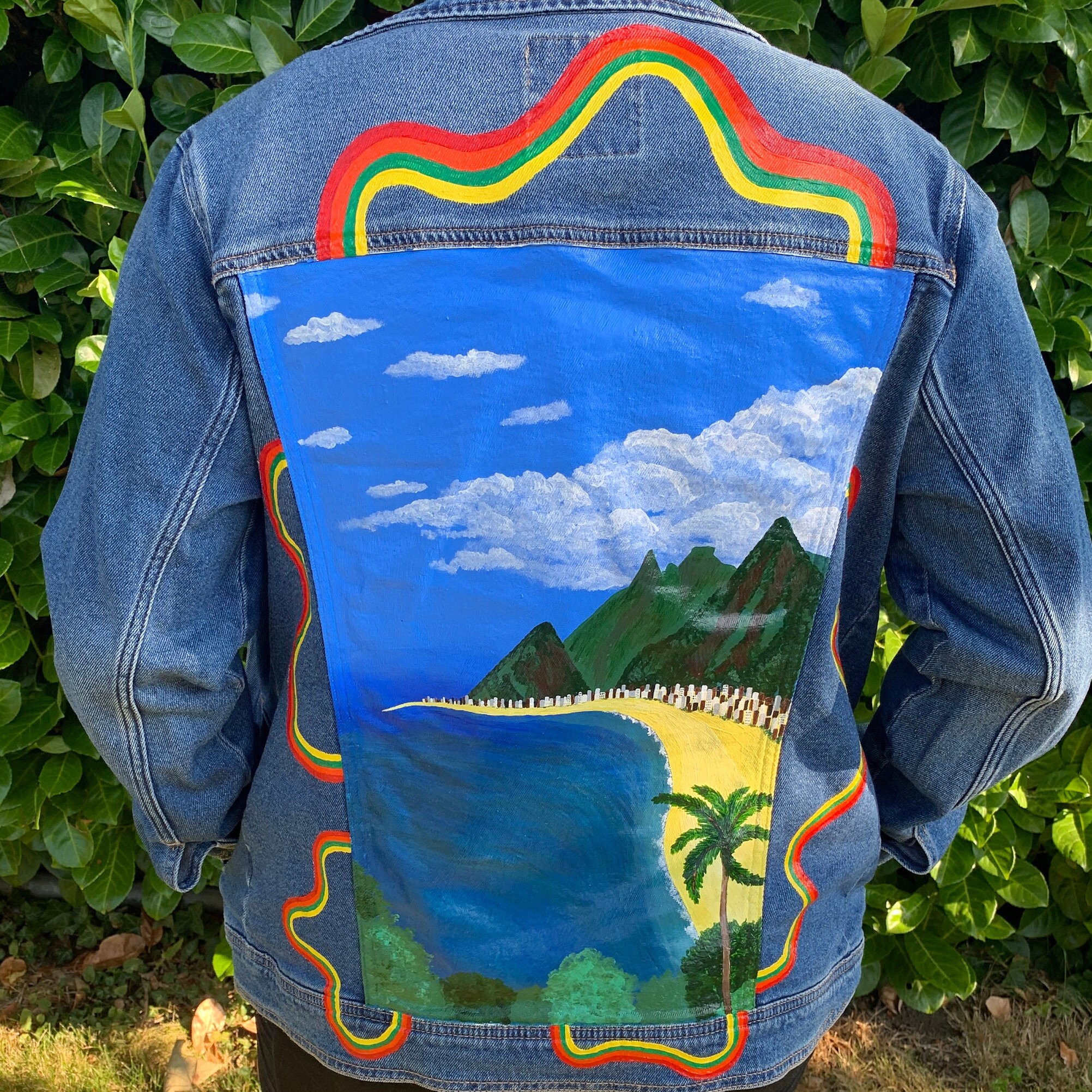 Custom Painted Denim Jacket Hand Painted & Personalised | Etsy UK