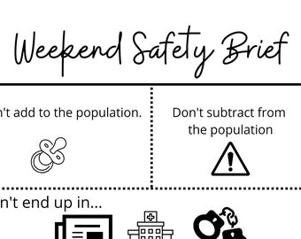 Weekend Safety Brief - Etsy