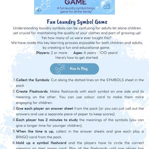 Family Laundry Symbol Game, Fun Washing Symbols Game, Laundry Symbols ...