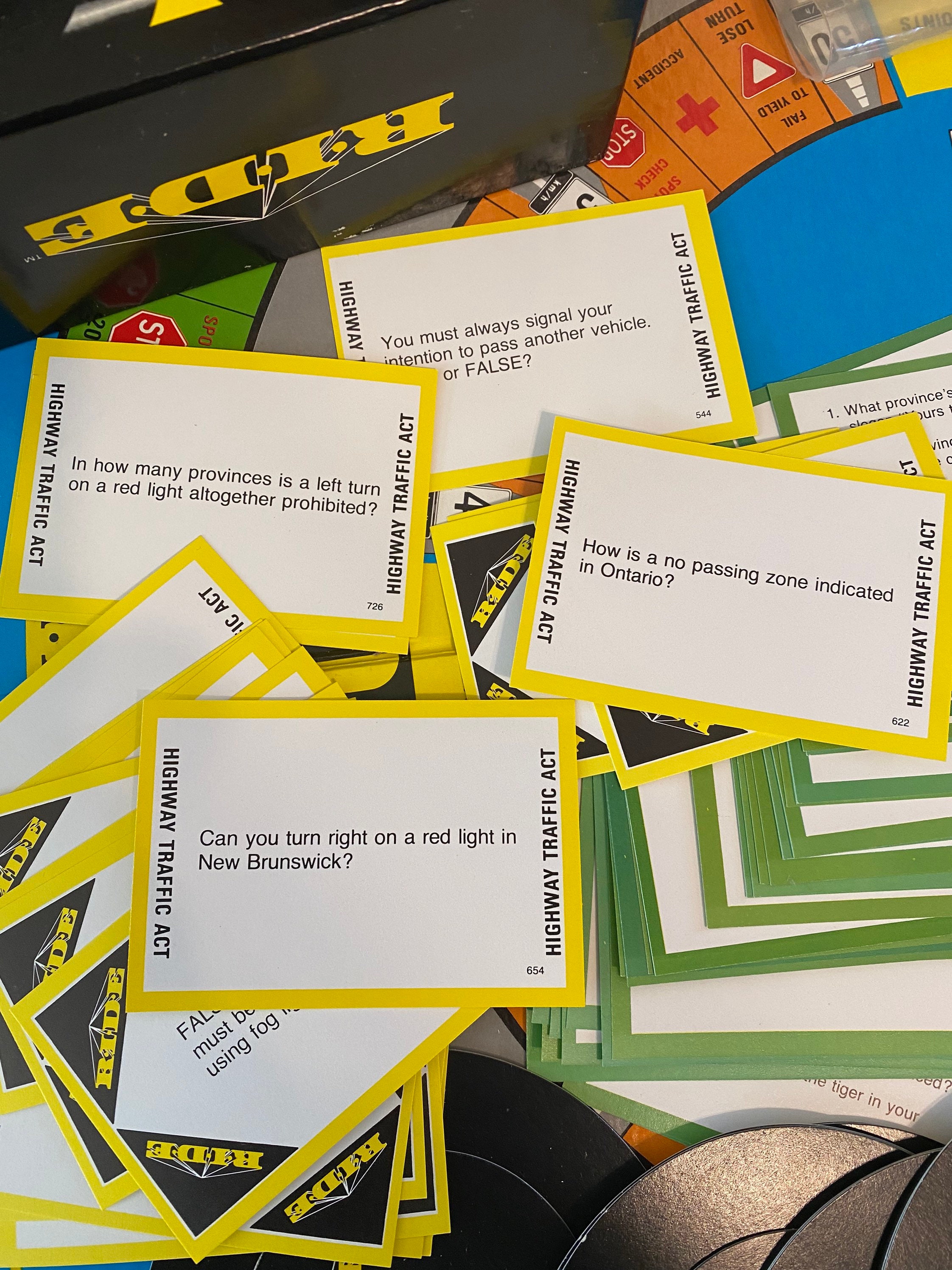 R.I.D.E A Fun Game With Highway Rules Board Game Drivers Quiz - Etsy