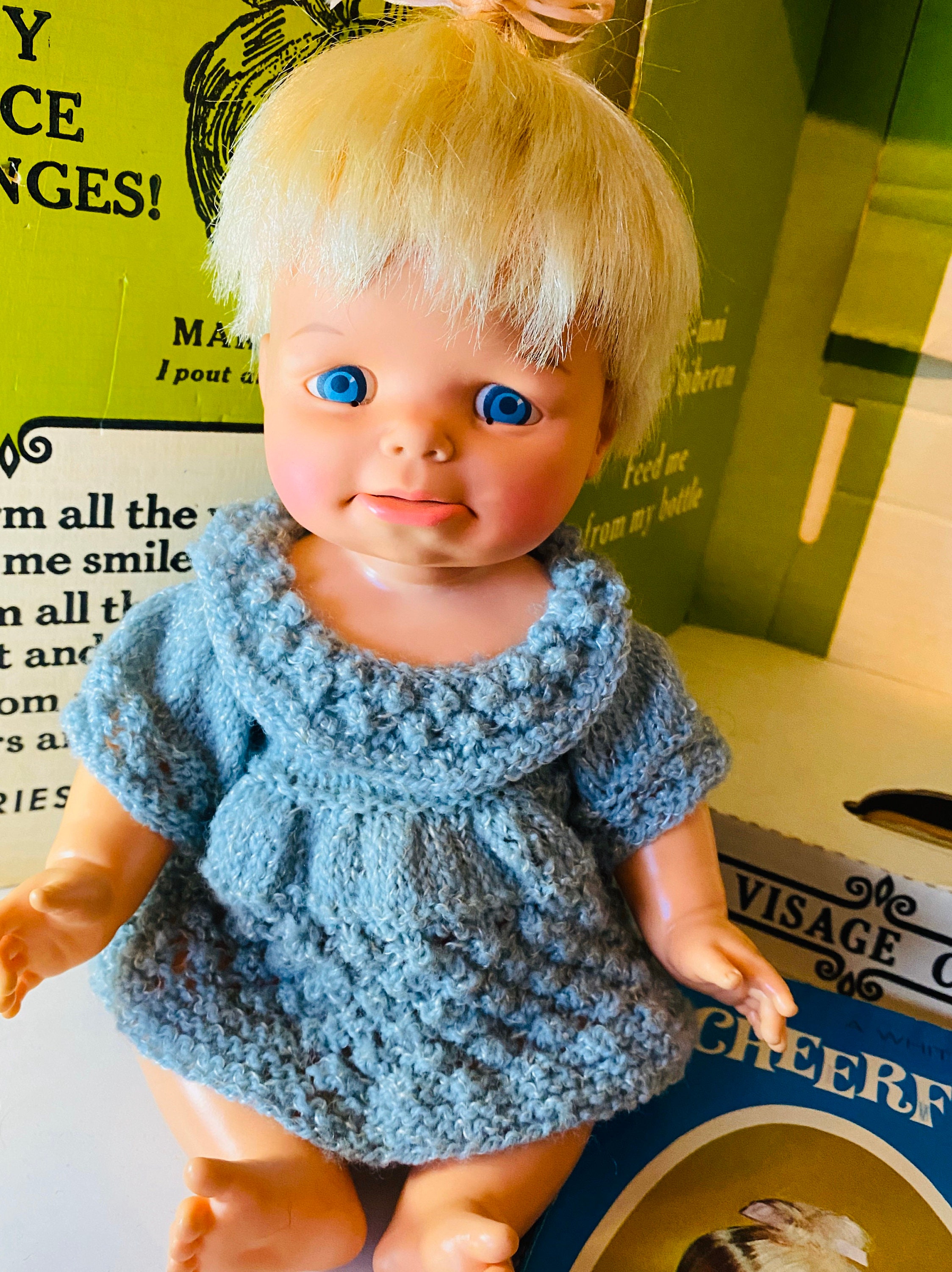 Vintage 60s Mattel cheerful Tearful baby doll original box and | Etsy