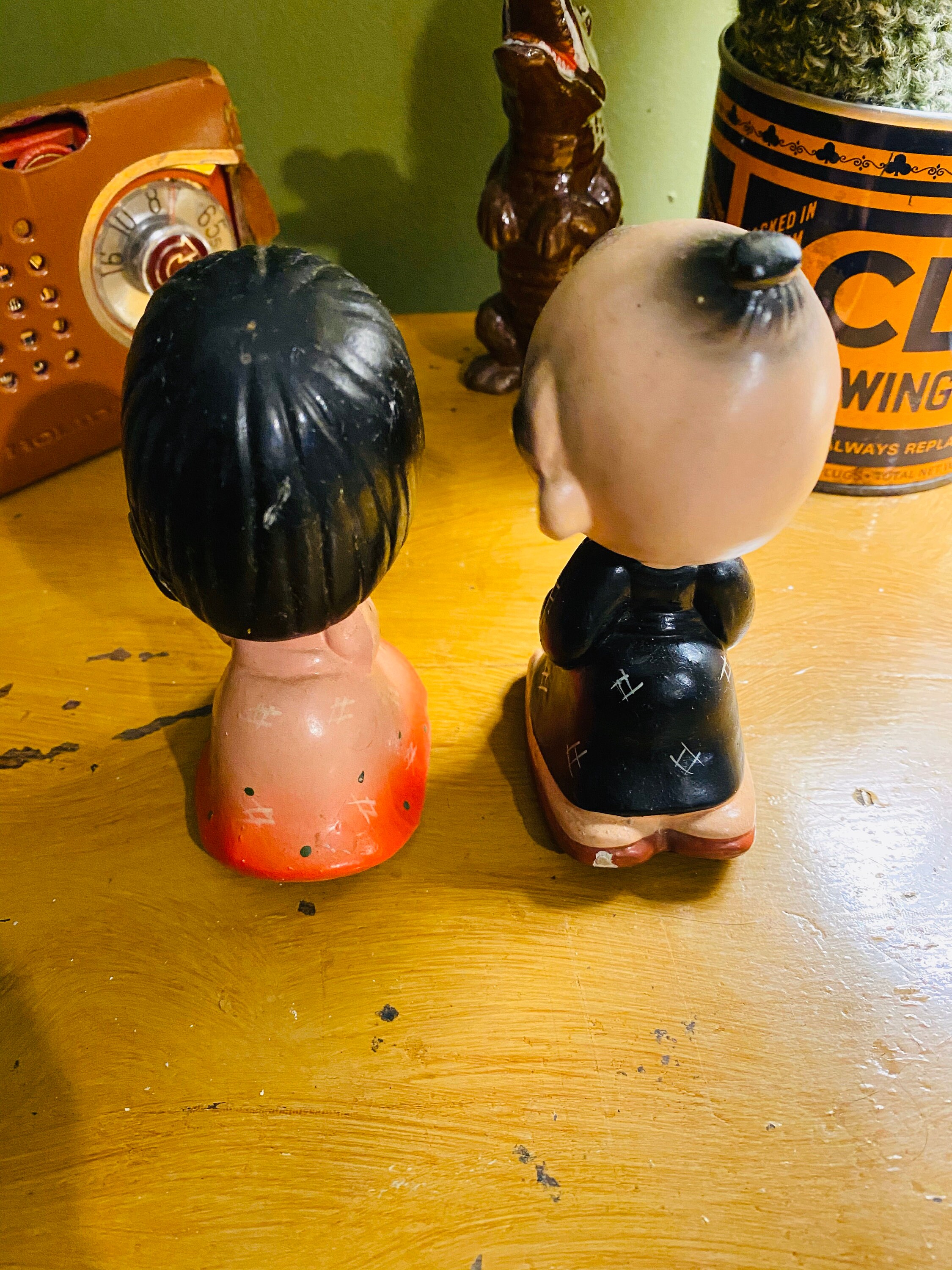 Vintage Kissing Bobbleheads Made in Japan 50s-60s Figurines | Etsy