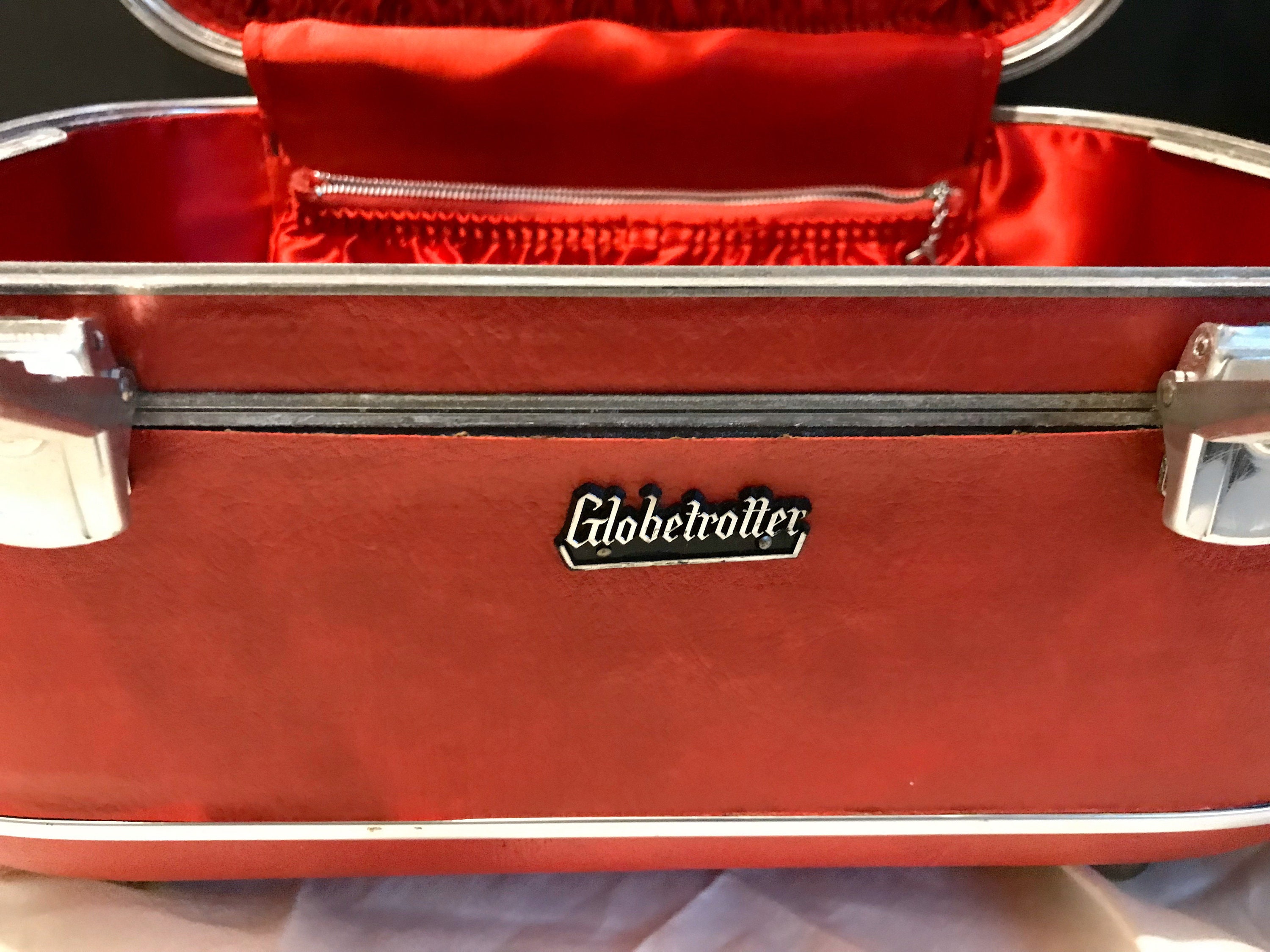 Brilliant Red Vintage Globetrotter Train Case 1960s | Etsy Canada
