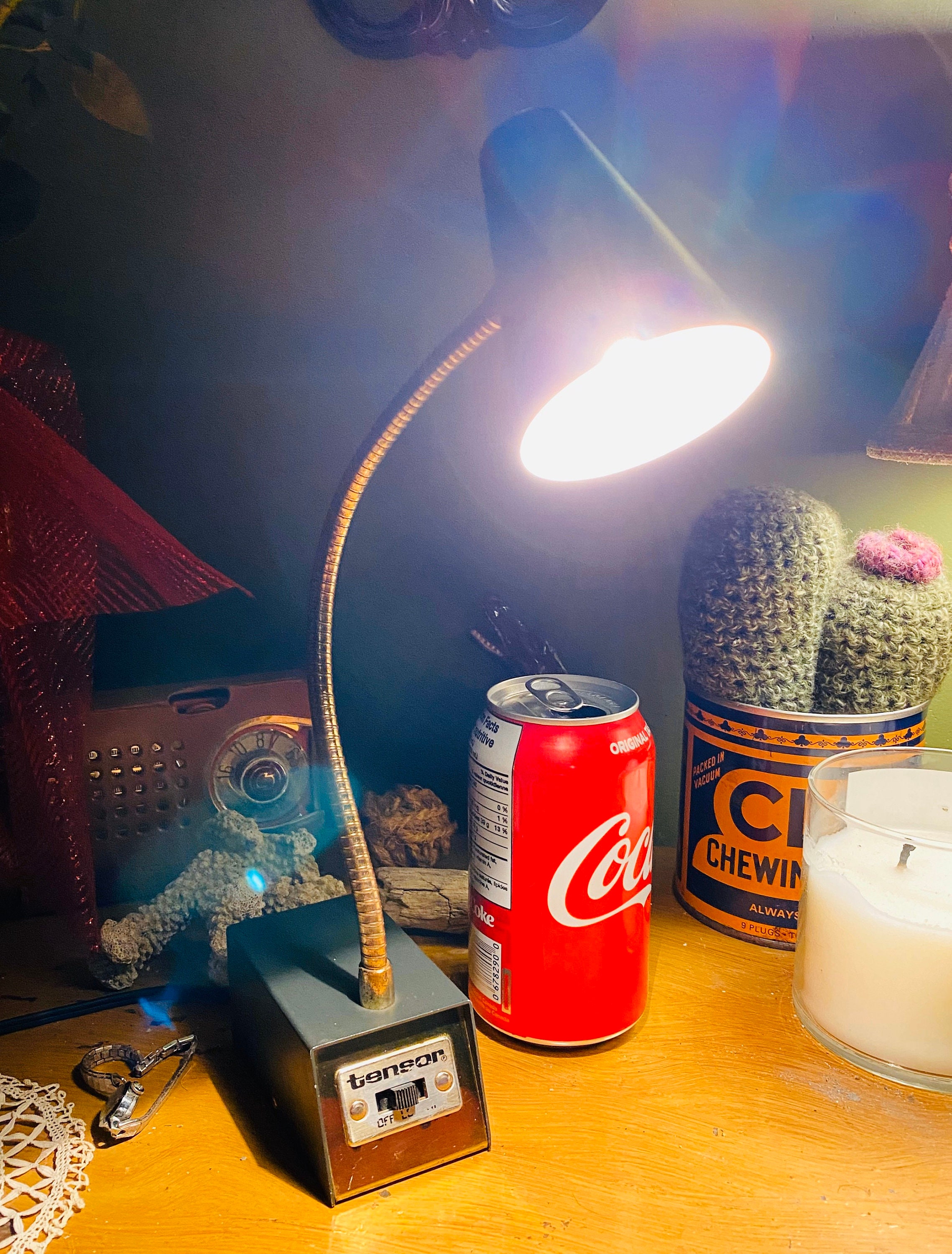 Vintage mini desk gooseneck lamp Tensor light Wonderful Black | Etsy