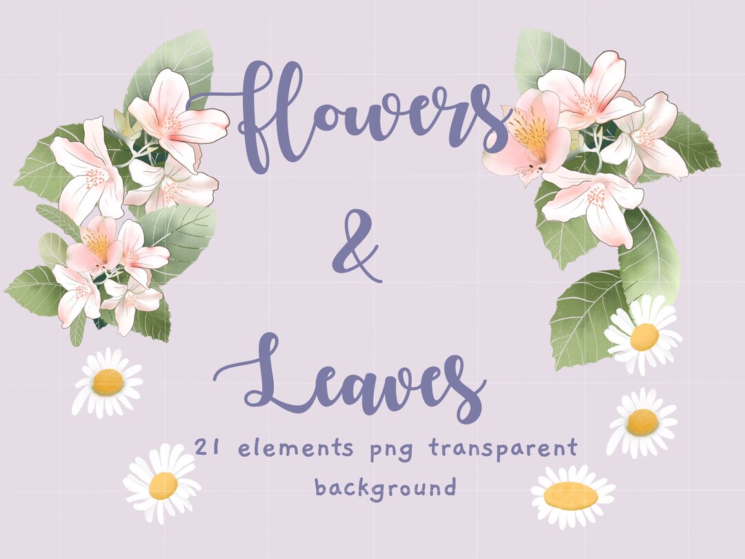 Instant Download Digital Flower Clip Art Flower Collection Flower ...