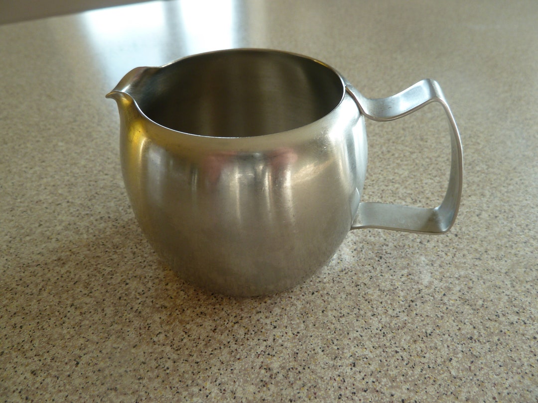 Vintage 'old Hall' Stainless Steel 3/8 Pint 'connaught' MILK JUG Satin ...