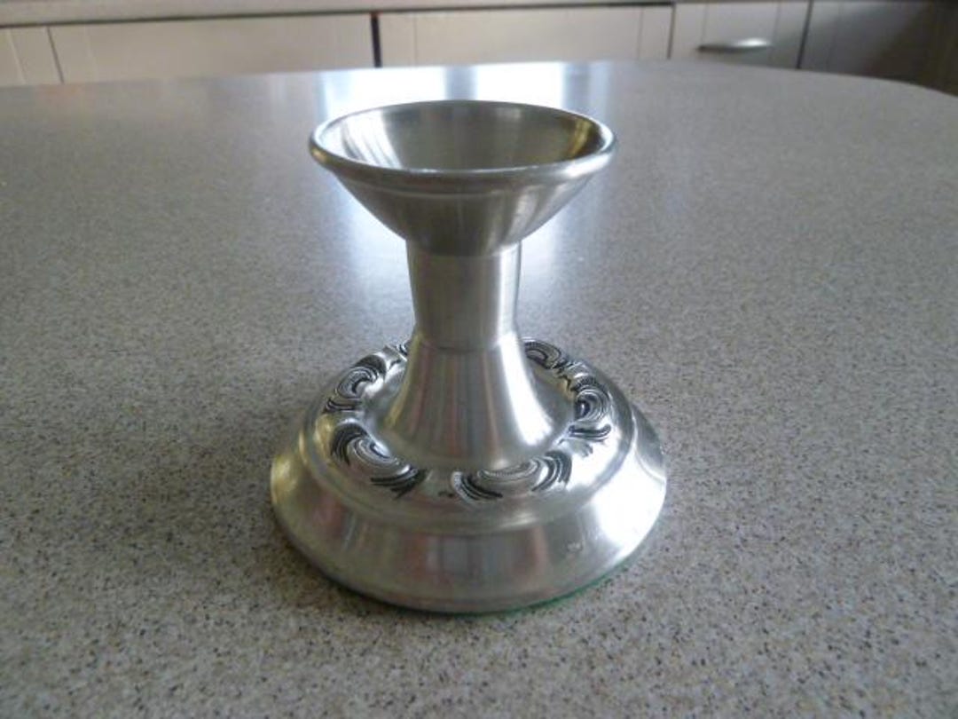 Vintage PEWTER CANDLE HOLDER 'hagness' Norway for 2 Cm Candle - Etsy