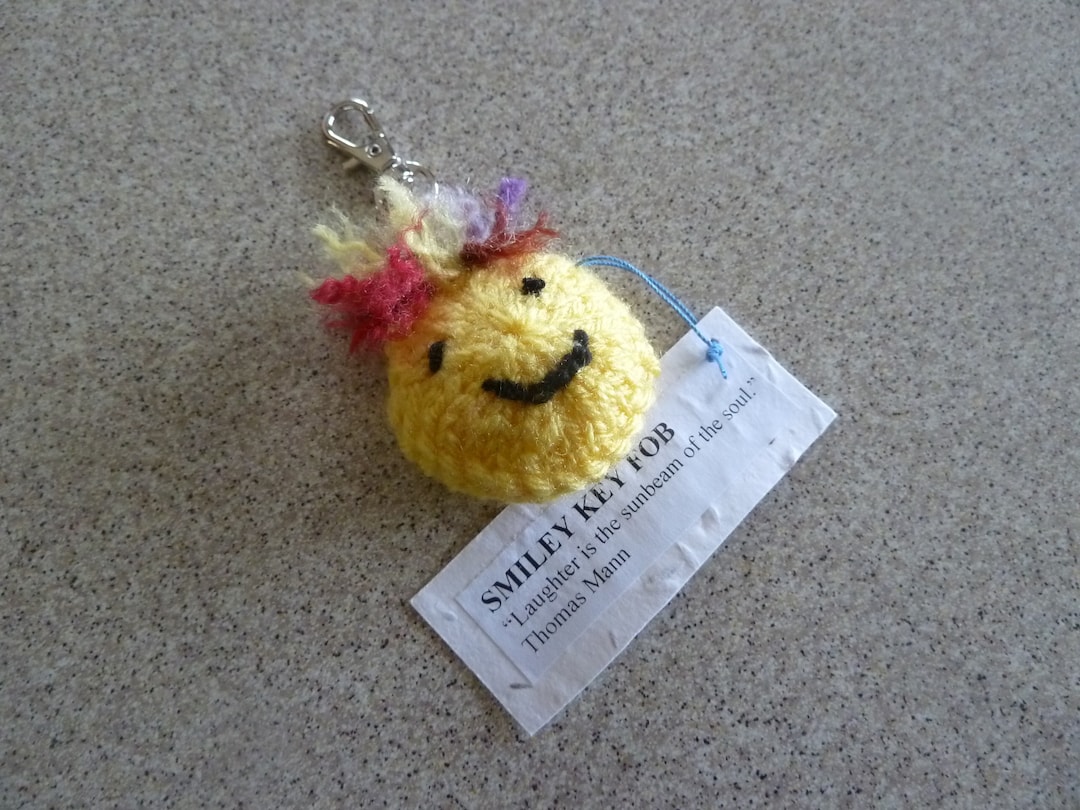 New Hand Knitted SMILEY FACE KEY Fob, Door Cupboard Drawer - Etsy