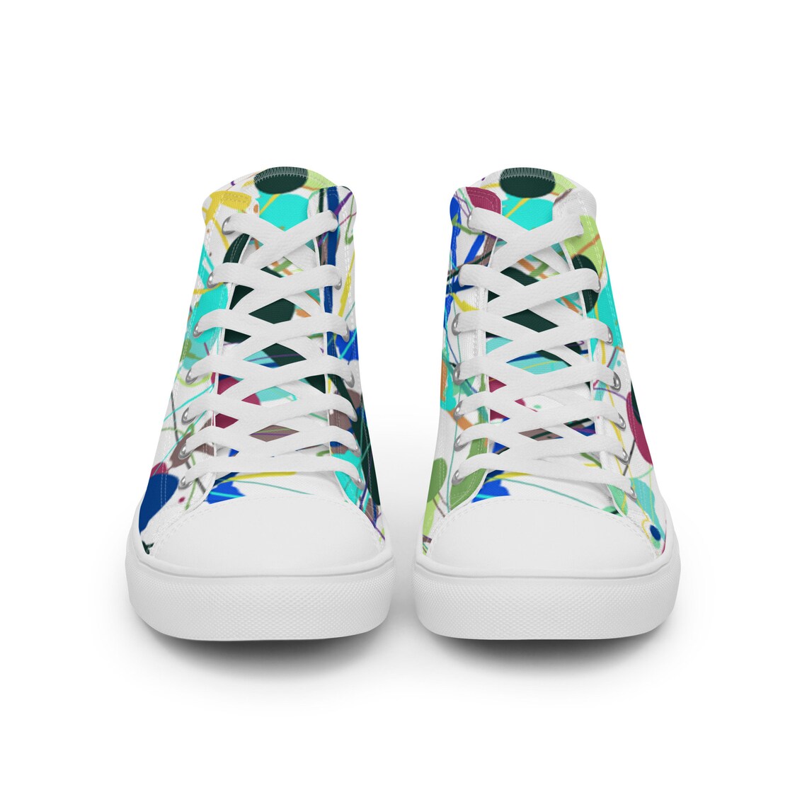 Jackson Pollock Mens High Top Canvas Shoes - Etsy