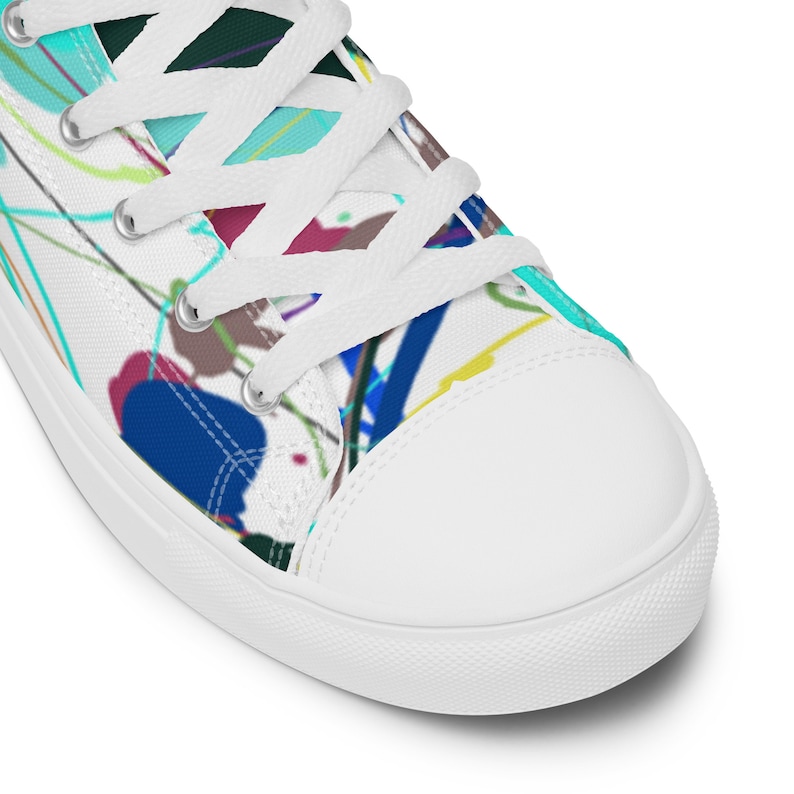 Jackson Pollock Men’s High Top Canvas Shoes - Etsy