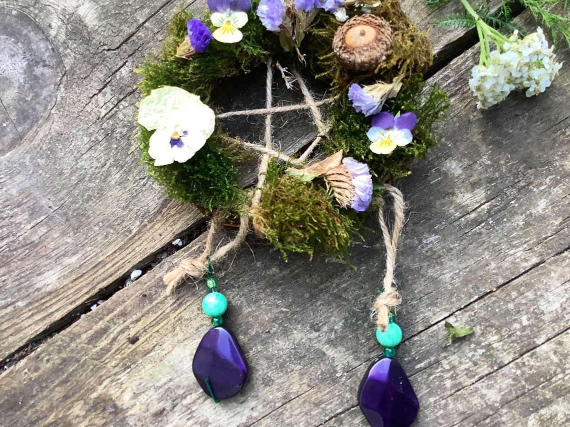 Tiny Rustic Wiccan Protection Wreath | Etsy