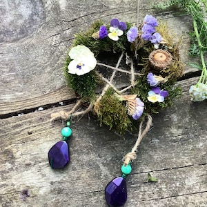 Tiny Rustic Wiccan Protection Wreath - Etsy