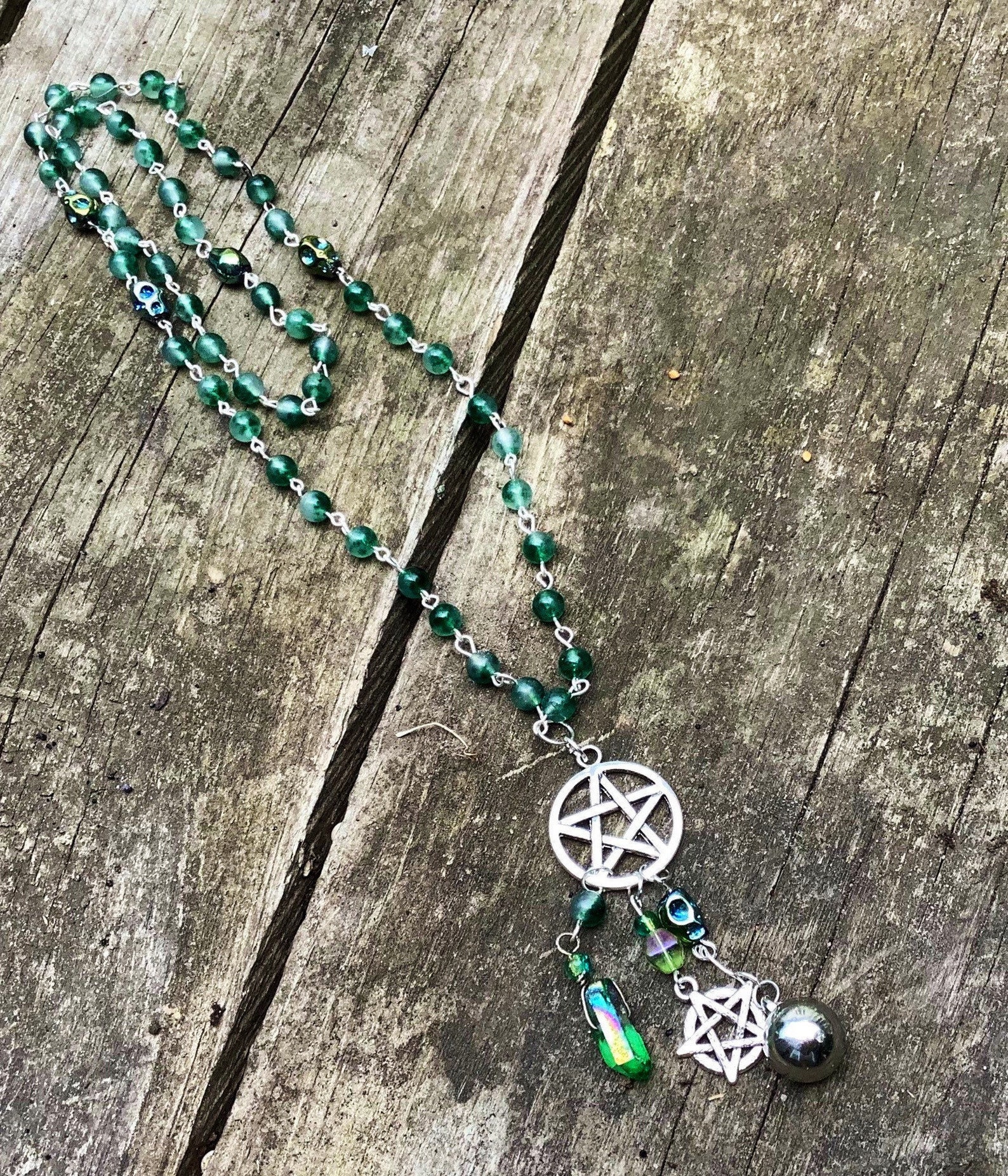 Green Witch Rosary - Etsy