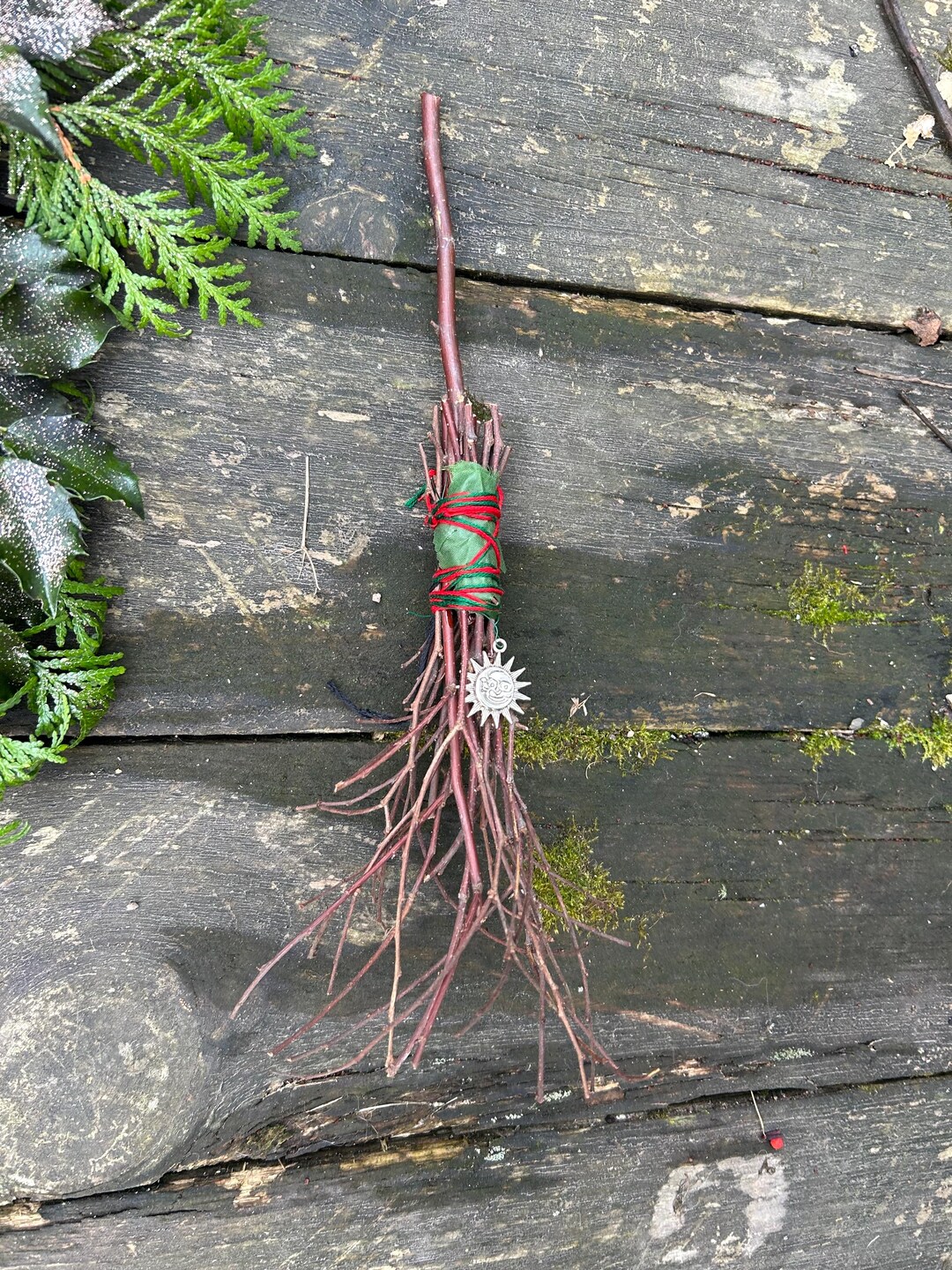 Christmas Birch Twig Besom Miniature Broom - Etsy