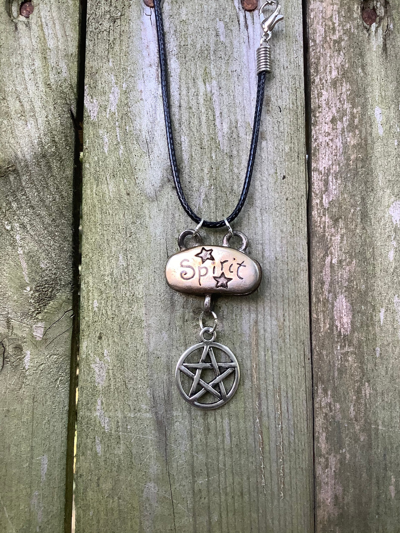 Wiccan Spirit Pentacle Necklace | Etsy