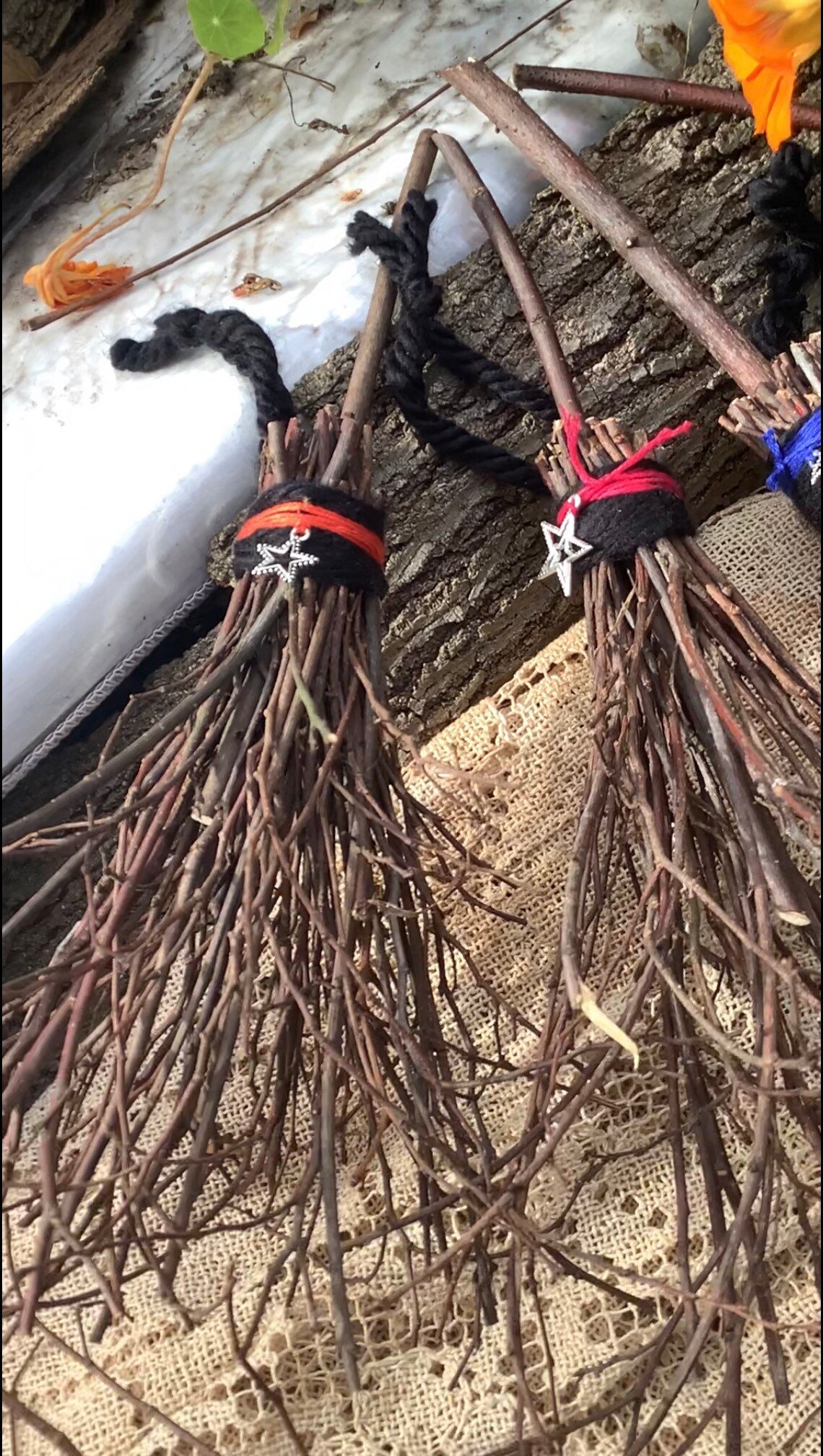 12' Witch's Birch Besom Miniature Brooms - Etsy