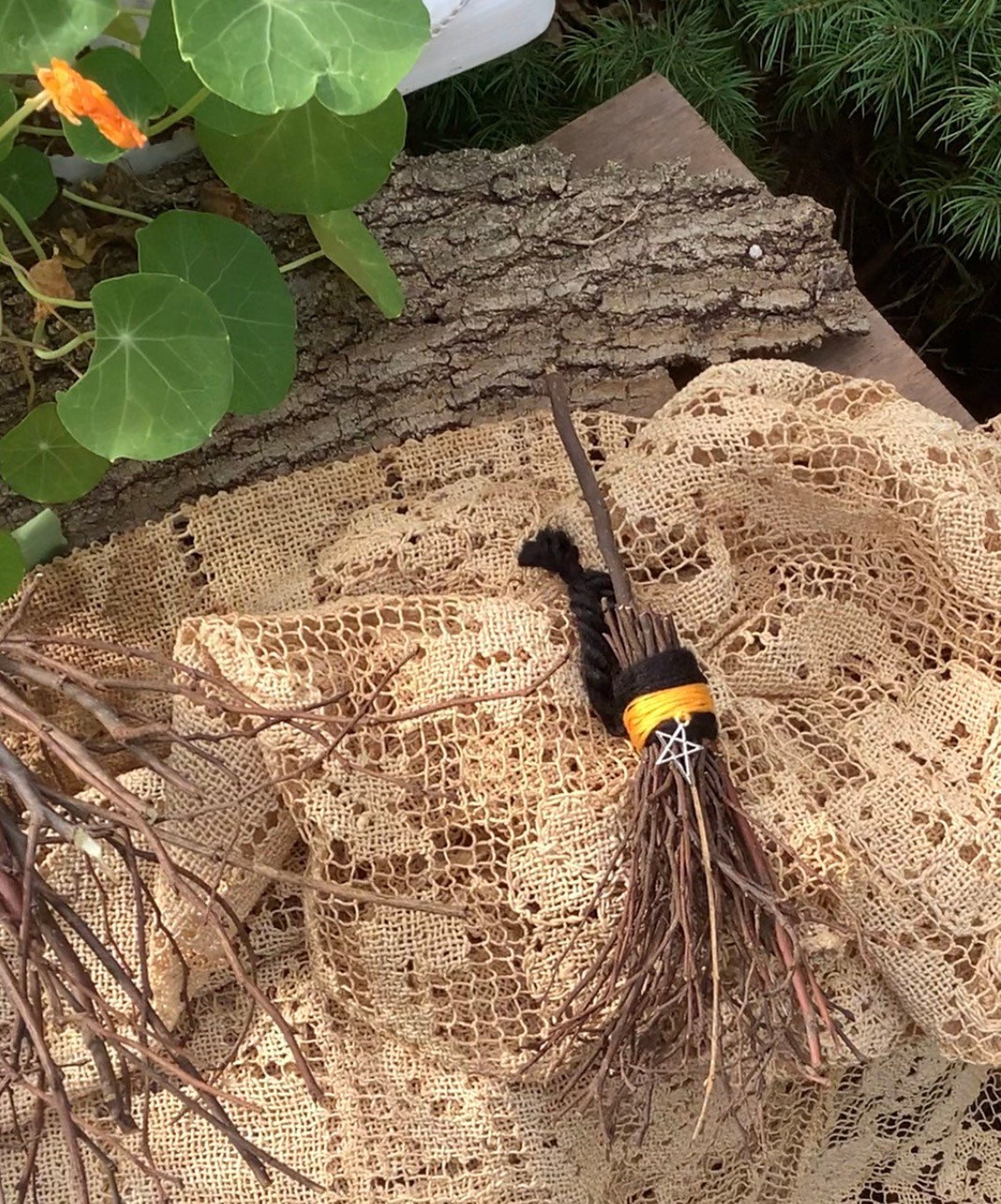 12' Witch's Birch Besom Miniature Brooms - Etsy