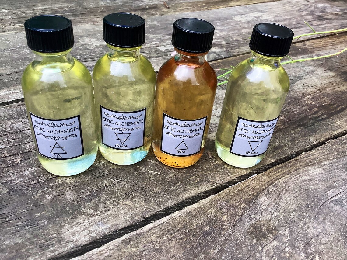 Large Four Elements Witch Oils Set - Etsy