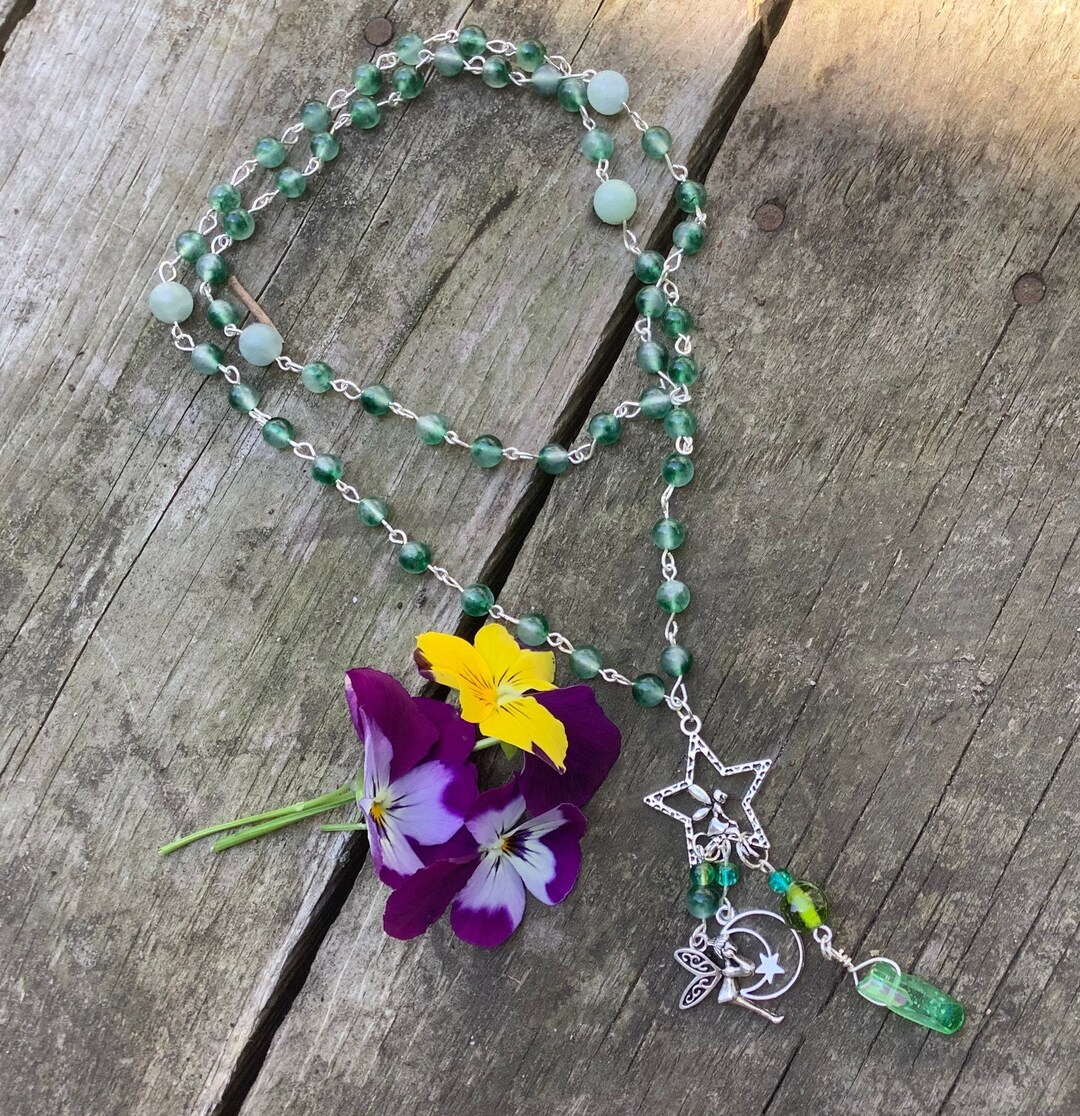 Green Witch Fairy Rosary - Etsy