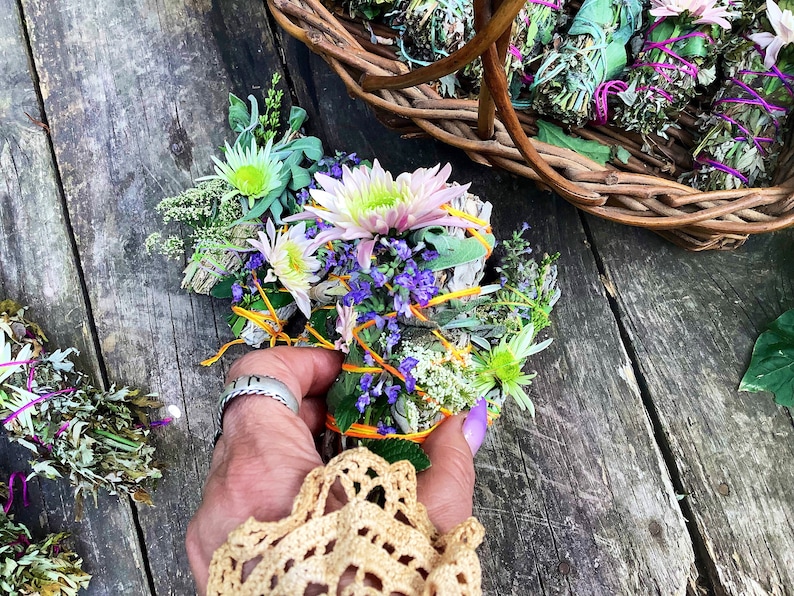 Sweet Self Care Smudge Sticks 6 Inch With Crystal - Etsy