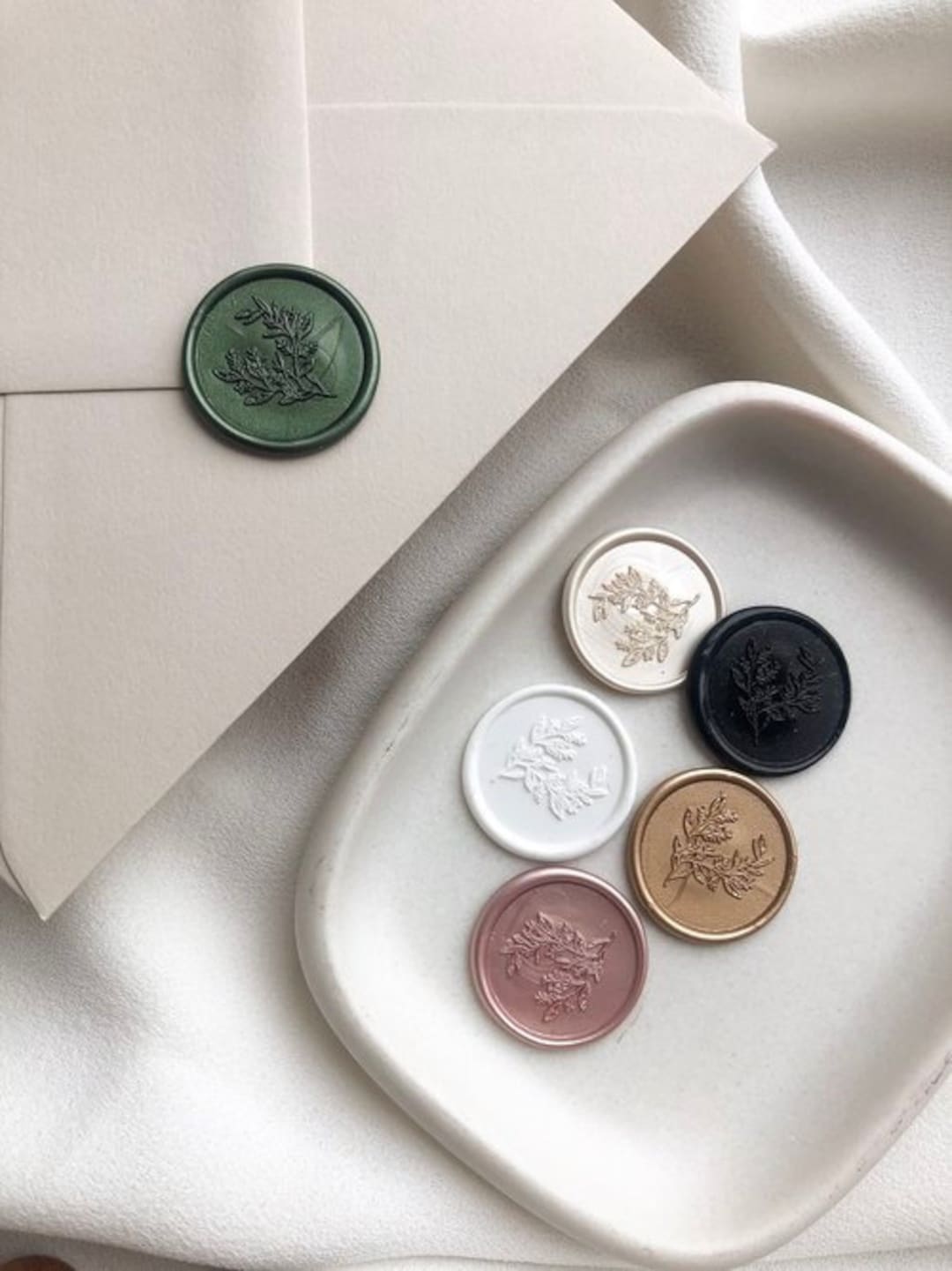 Eucalyptus Leaf Wax Seal Wedding Wax Seals Handmade Wax - Etsy