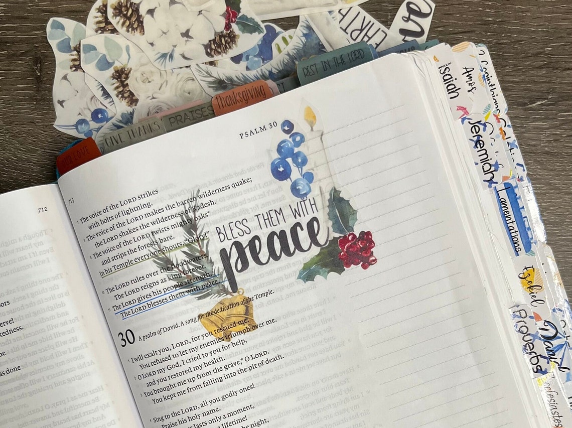 Printable Bible Journaling Stickers Christmas Stickers - Etsy