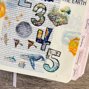 Bible Journaling Printable Stickers | God’s Creation Stickers | in the ...