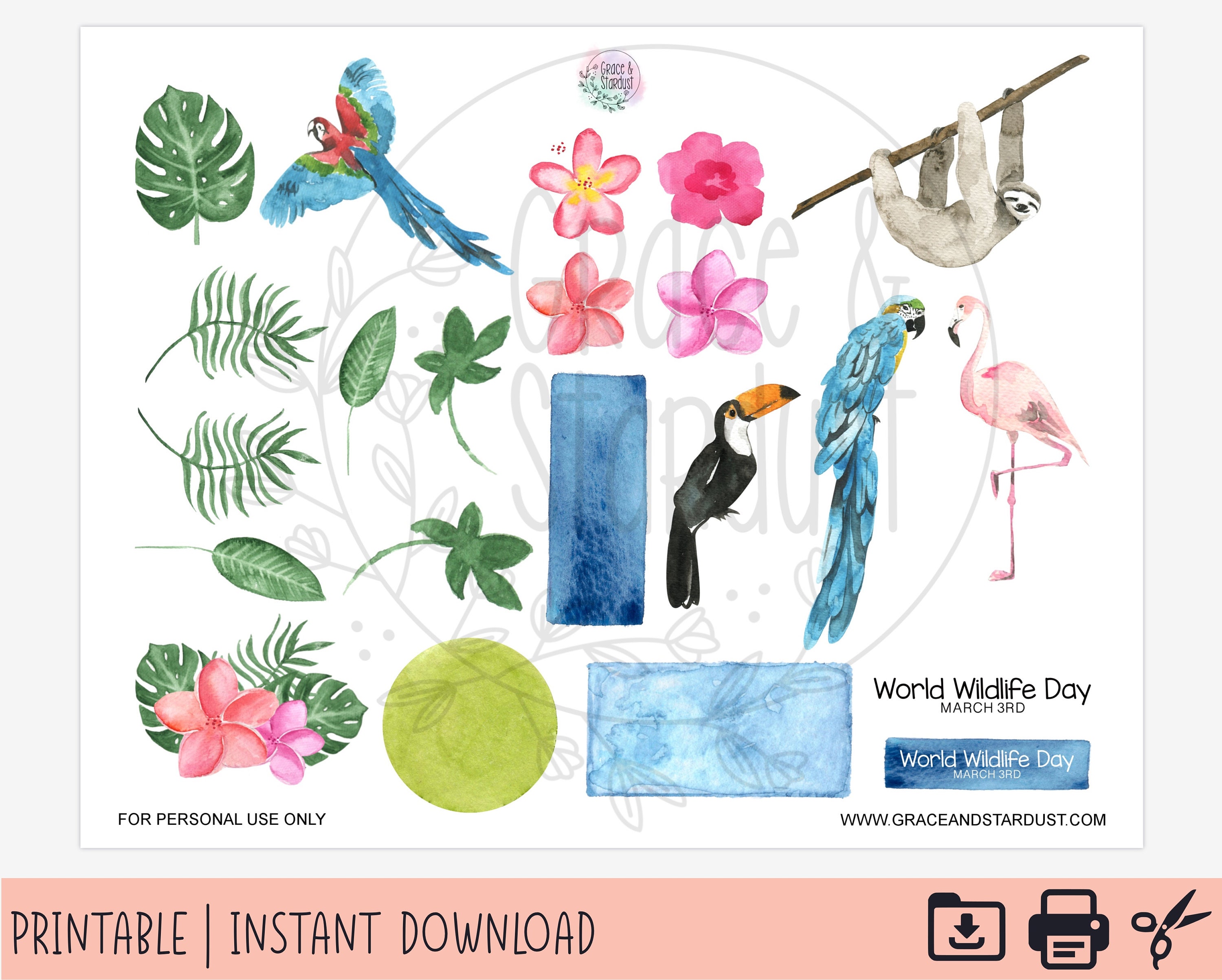 Printable Bible Stickers Praise the Lord Bible Journaling - Etsy