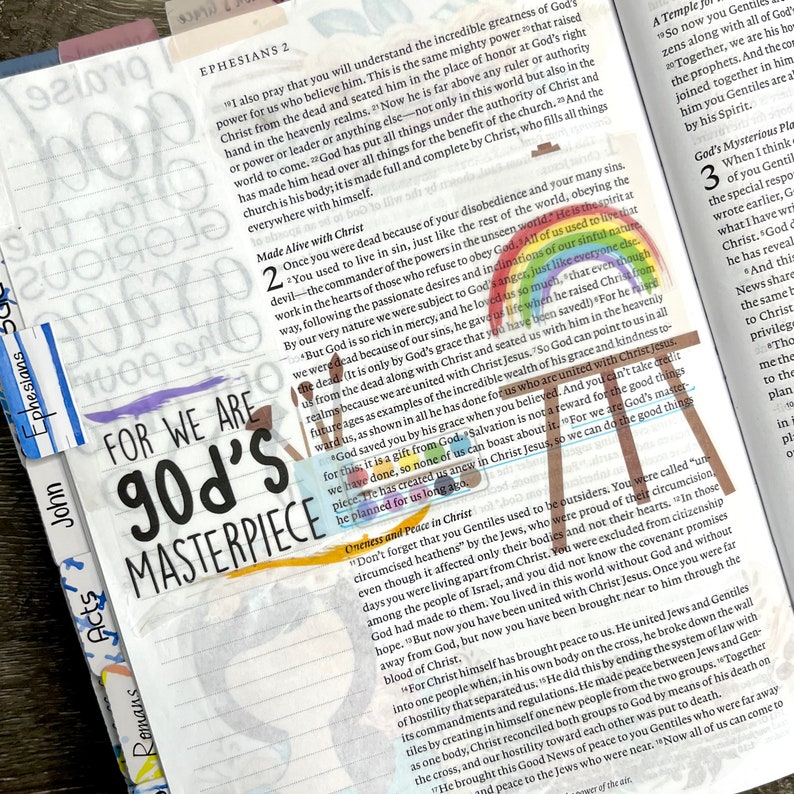 Printable Bible Journaling Stickers Created for Stickers - Etsy