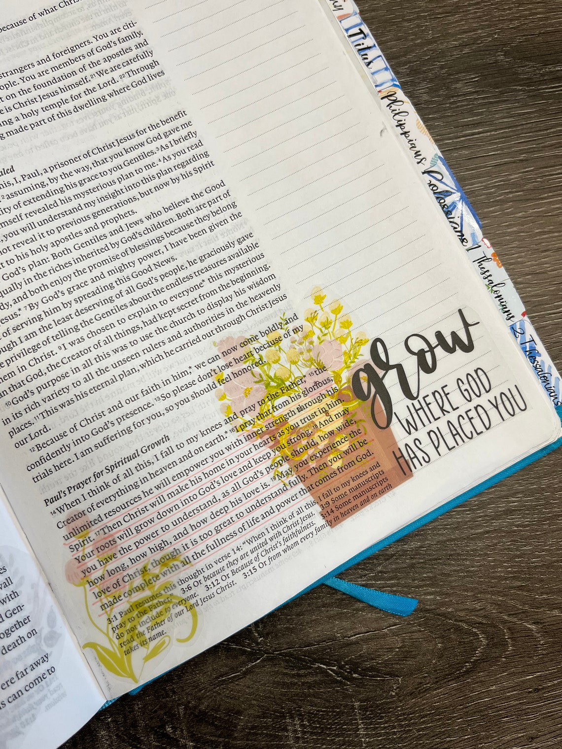 Bible Journaling Printable Stickers Bloom in Christ Stickers - Etsy