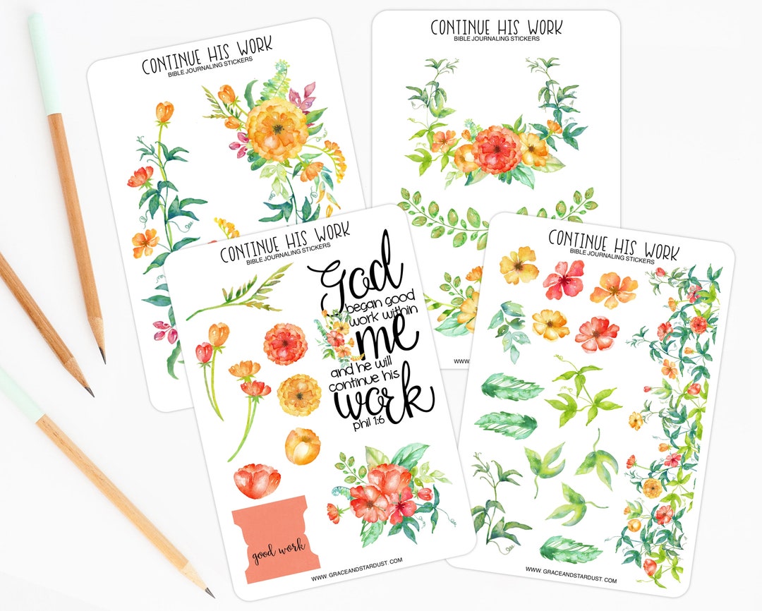 Bible Journaling Stickers Continued Work Stickers Faith Stickers ...