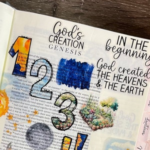 Bible Journaling Stickers Gods Creation Stickers Faith Stickers ...