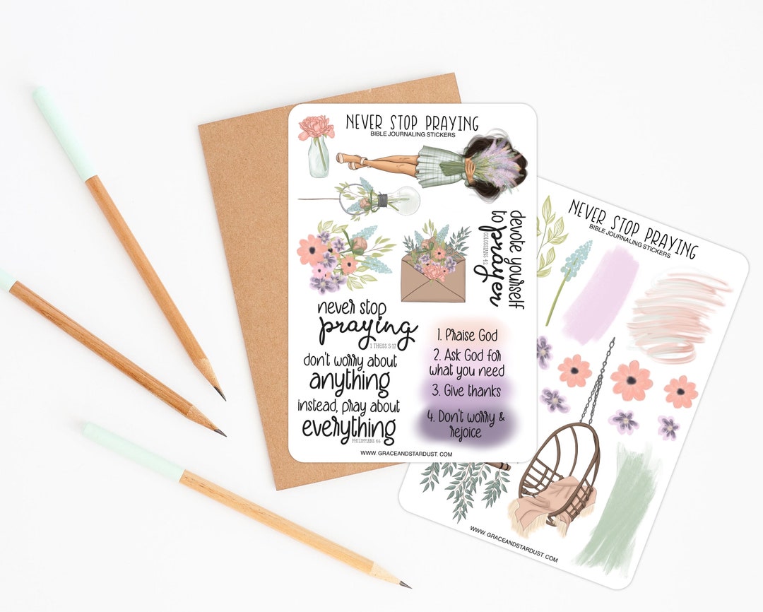 Bible Journaling Stickers Praying Stickers Faith Stickers Stickers for ...