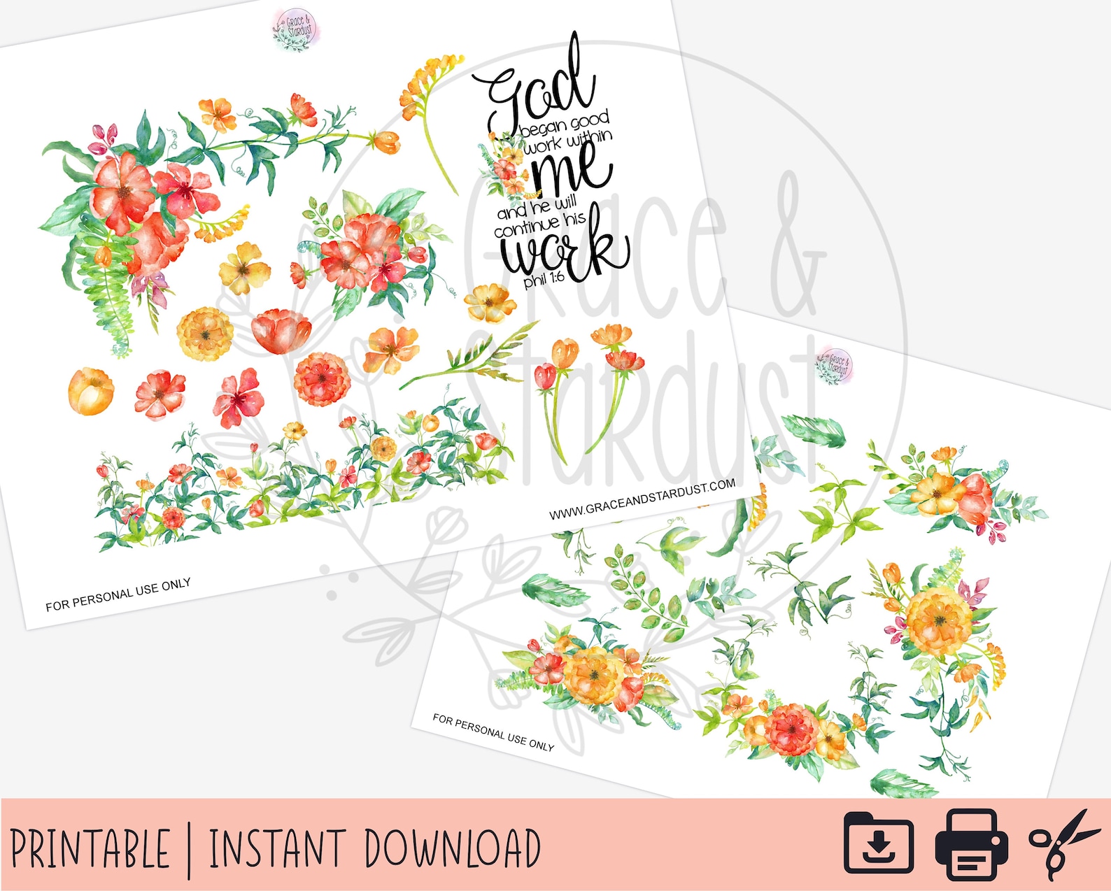 Printable Bible Stickers Bible Sticker Sheets Philippians | Etsy