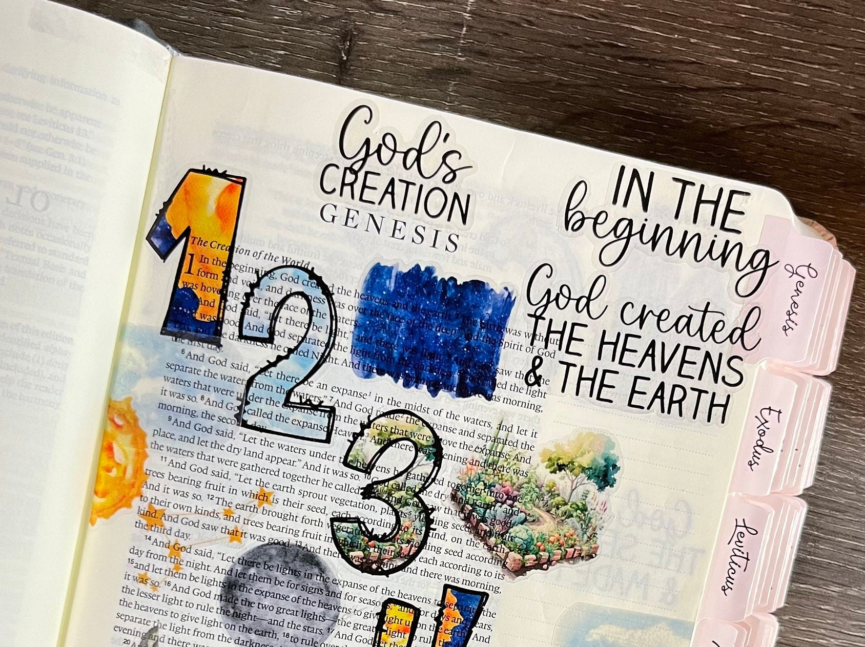 Bible Journaling Printable Stickers | God’s Creation Stickers | in the ...
